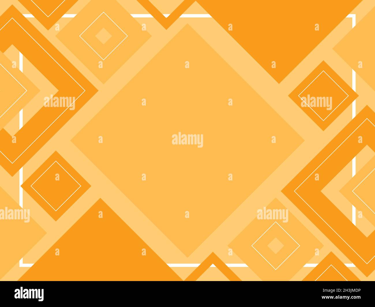 Abstract geometric orange background made from squares and triangles ...