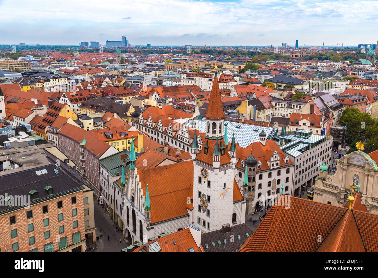 Aerial view of Munich Stock Photo - Alamy