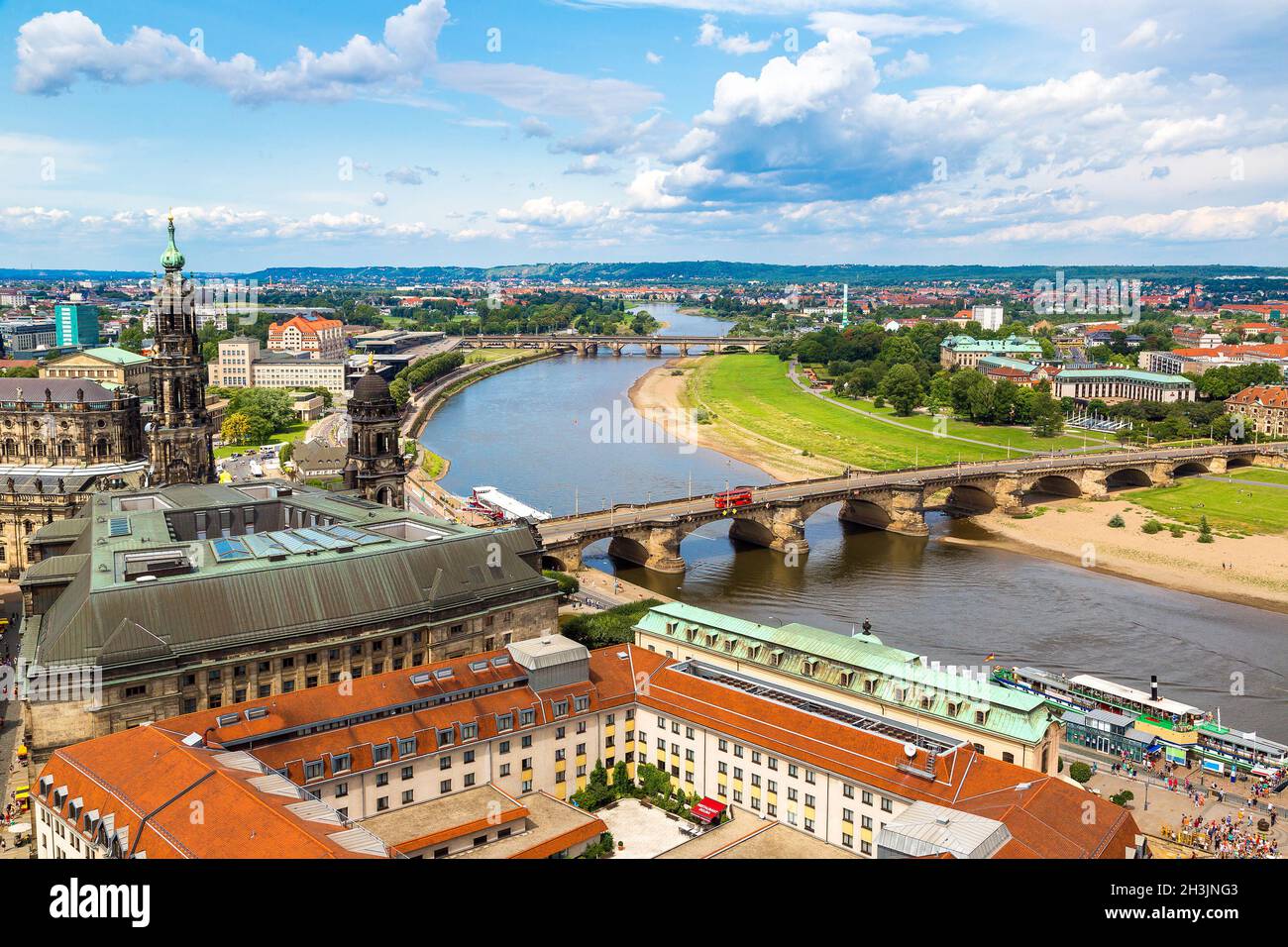 Aerial view city dresden germany hi-res stock photography and images ...