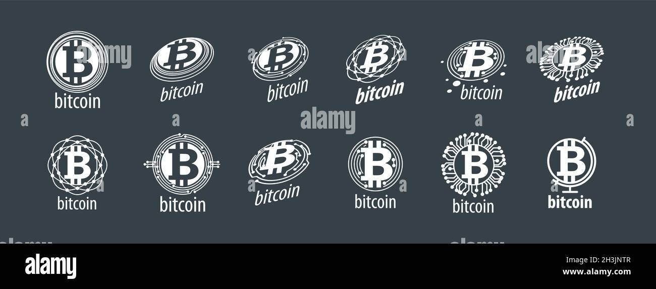 Bitcoin logos Stock Vector Images - Alamy