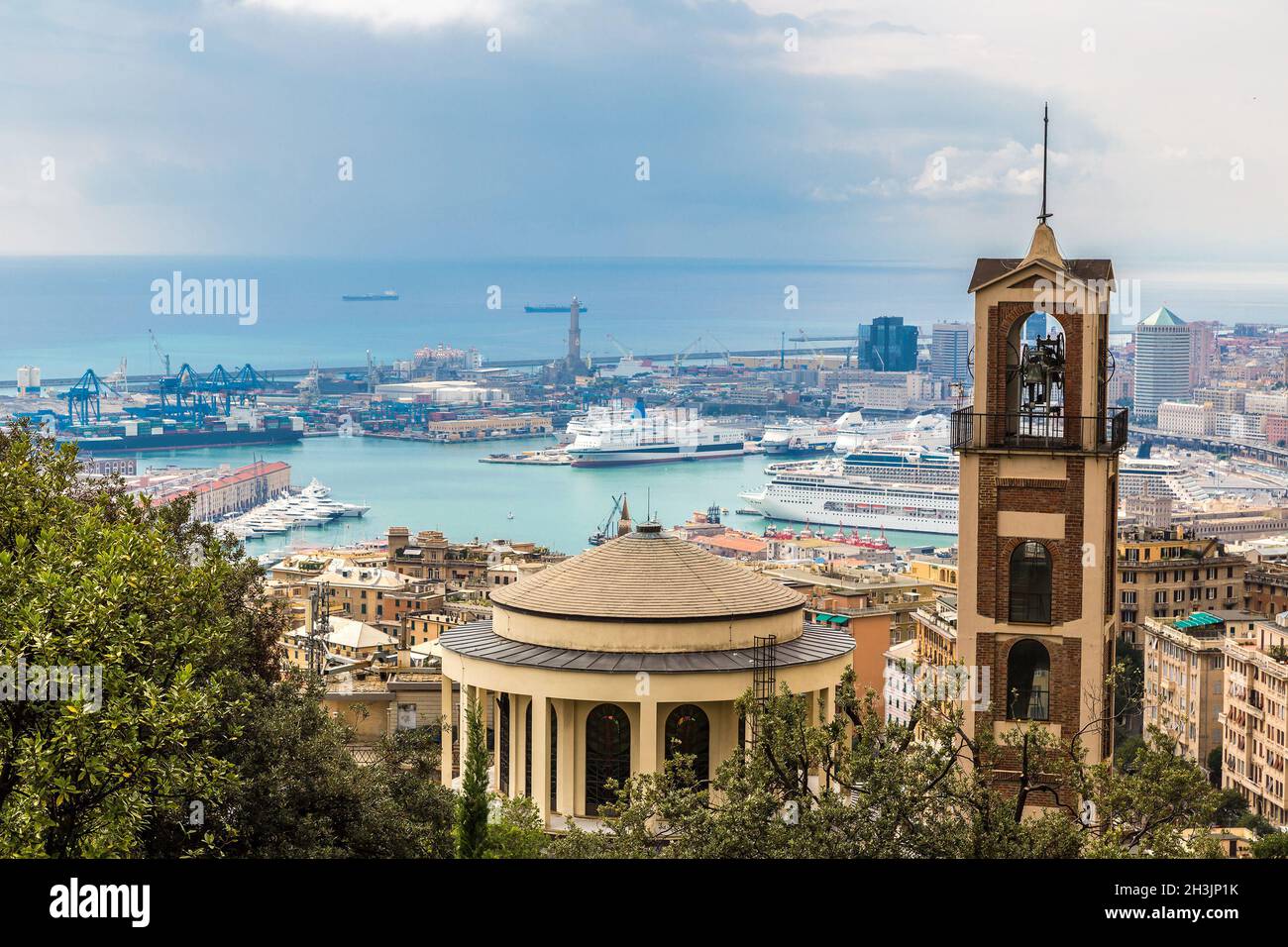 Port of Genoa in Italy Stock Photo - Alamy