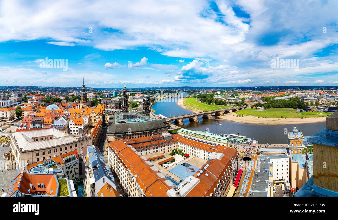 Dresden view aerial hi-res stock photography and images - Alamy