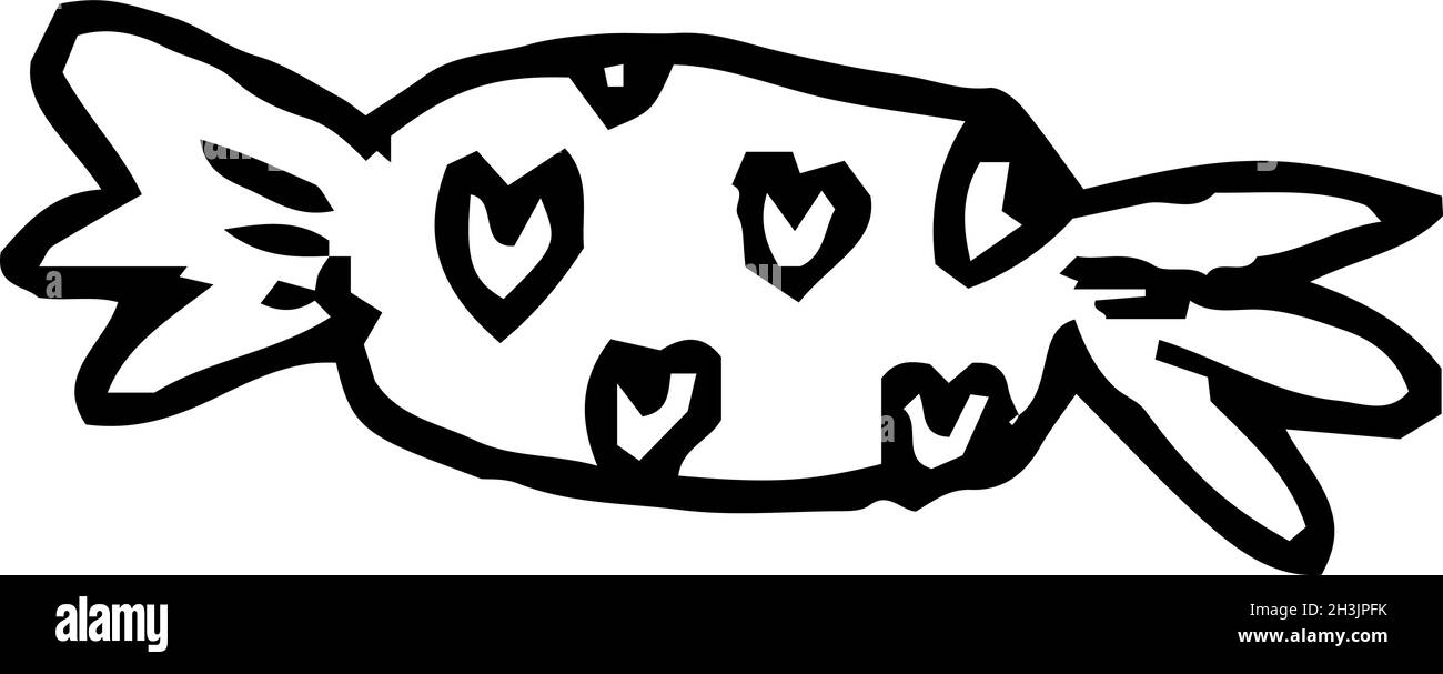 This is a illustration of Candy wrapper scribbles drawn by children ...