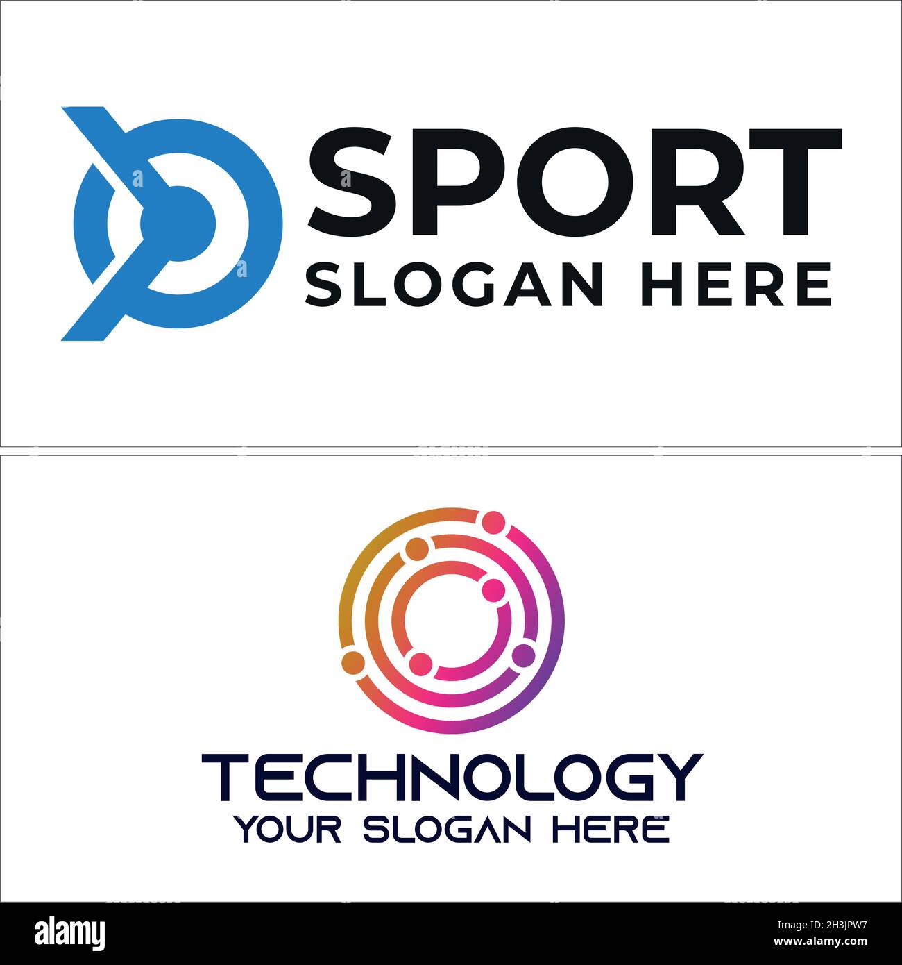 Circle tech logo hi-res stock photography and images - Alamy