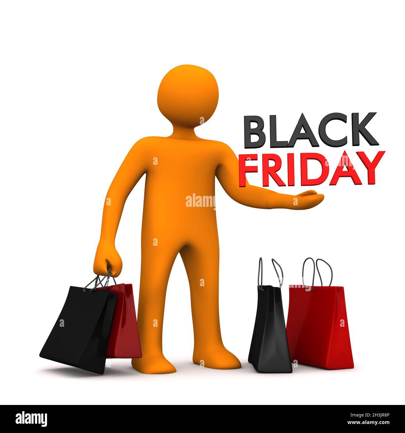 Black friday shopping consumerism Cut Out Stock Images & Pictures - Alamy