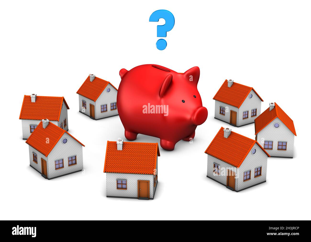Piggy bank question mark hi-res stock photography and images - Alamy