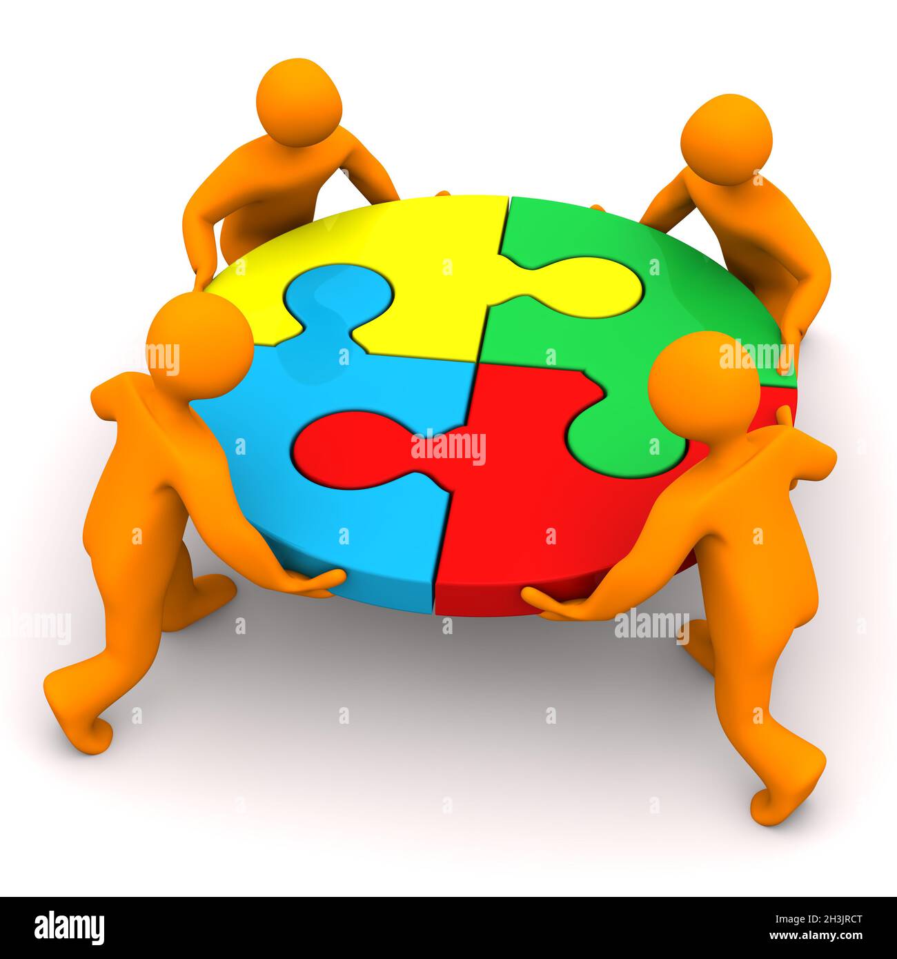 Teamwork puzzle hi-res stock photography and images - Alamy
