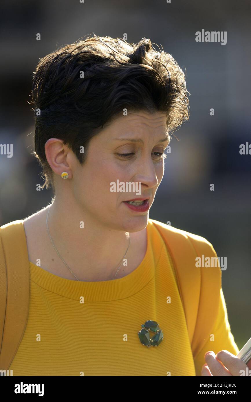 Alison Thewliss MP (SNP - Glasgow Central) on College Green ...