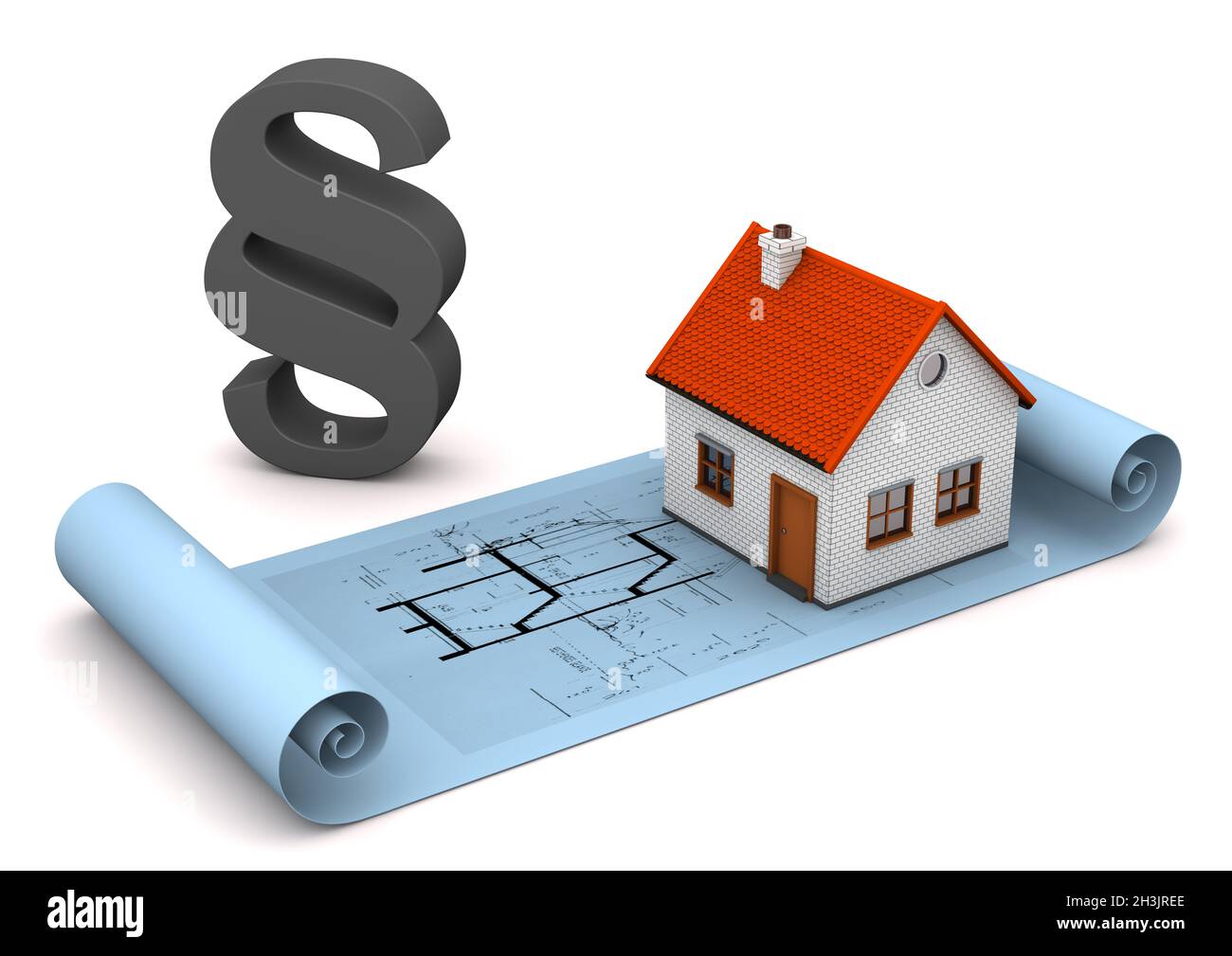 House Architectural Drawing Paragraph Stock Photo - Alamy