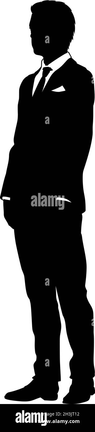 Confidence businessman in suit Black and White Stock Photos & Images ...