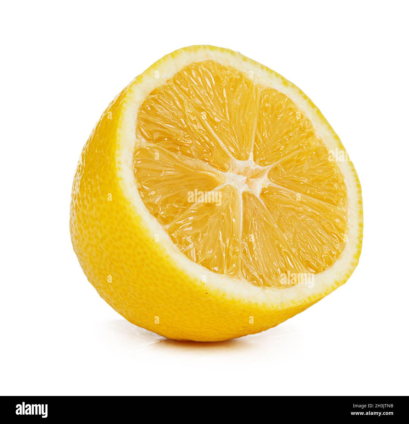 Chopped lemon fruit isolated on white background Stock Photo - Alamy