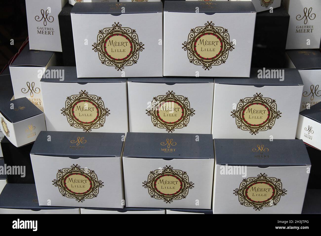 Meert waffles hi-res stock photography and images - Alamy