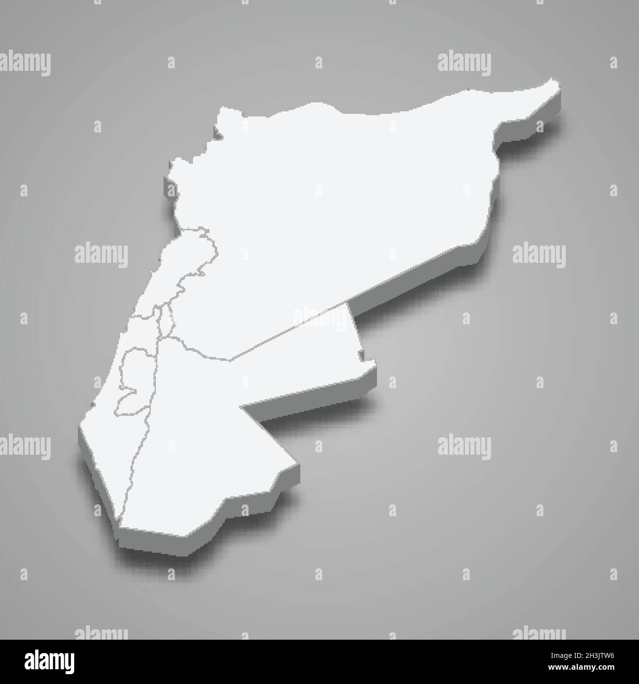 Levant map Black and White Stock Photos & Images - Alamy
