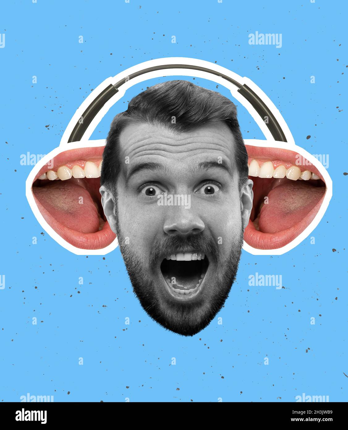 Modern design, contemporary art collage. Inspiration, idea, trendy ...