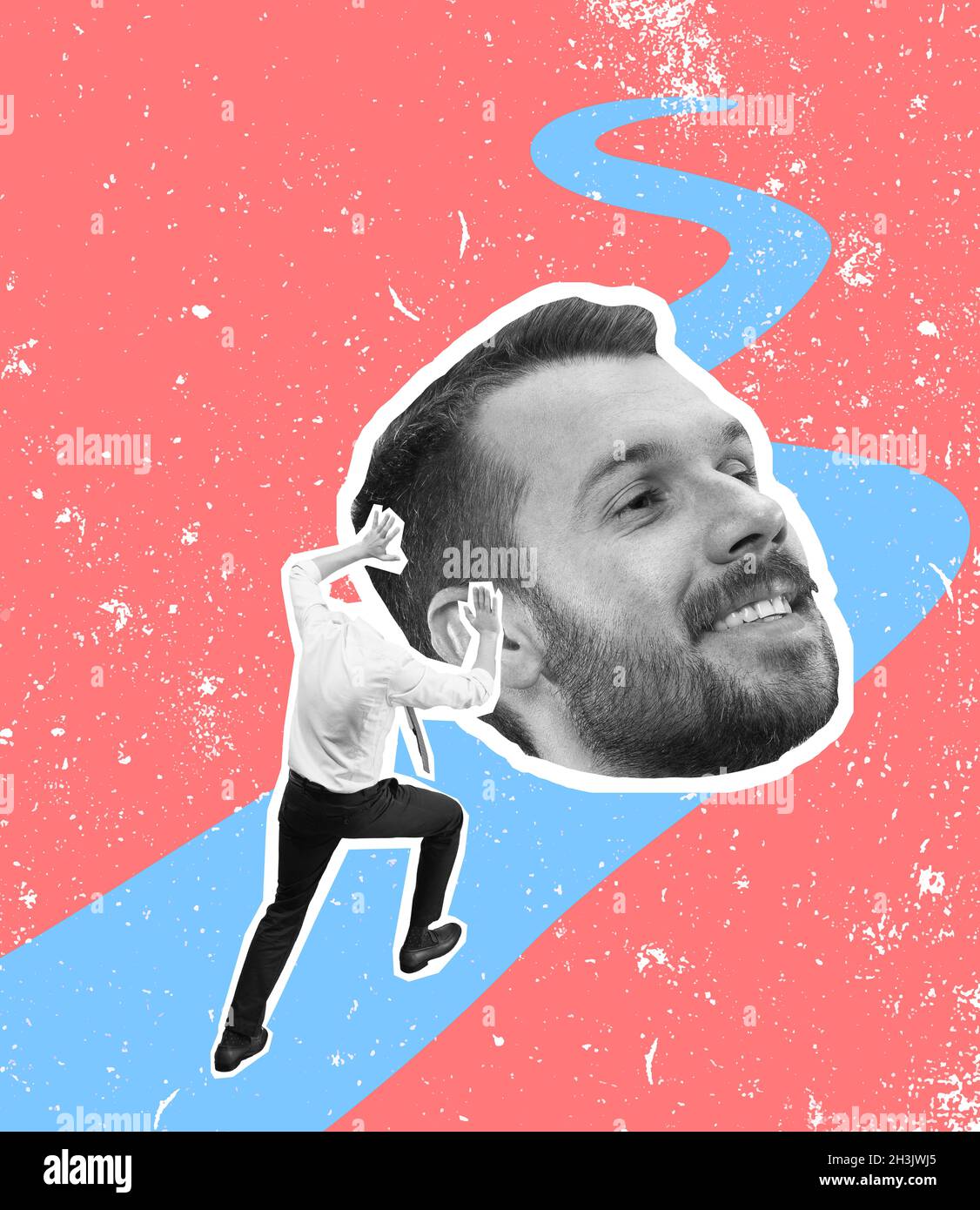 Modern design, contemporary art collage. Inspiration, idea, trendy ...