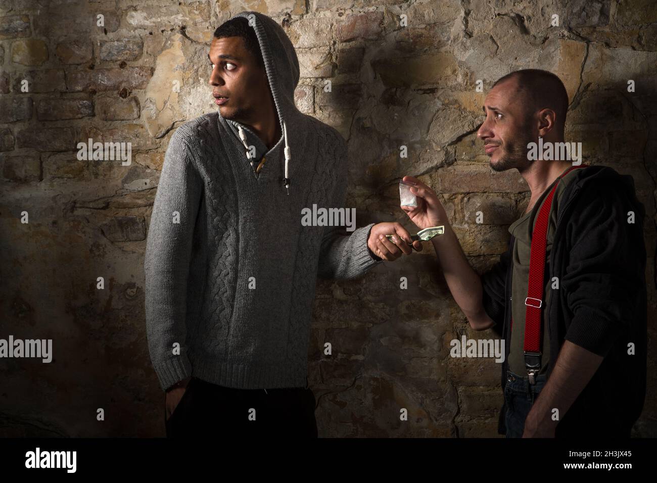 Drug addict buying narcotics and drugs Stock Photo - Alamy