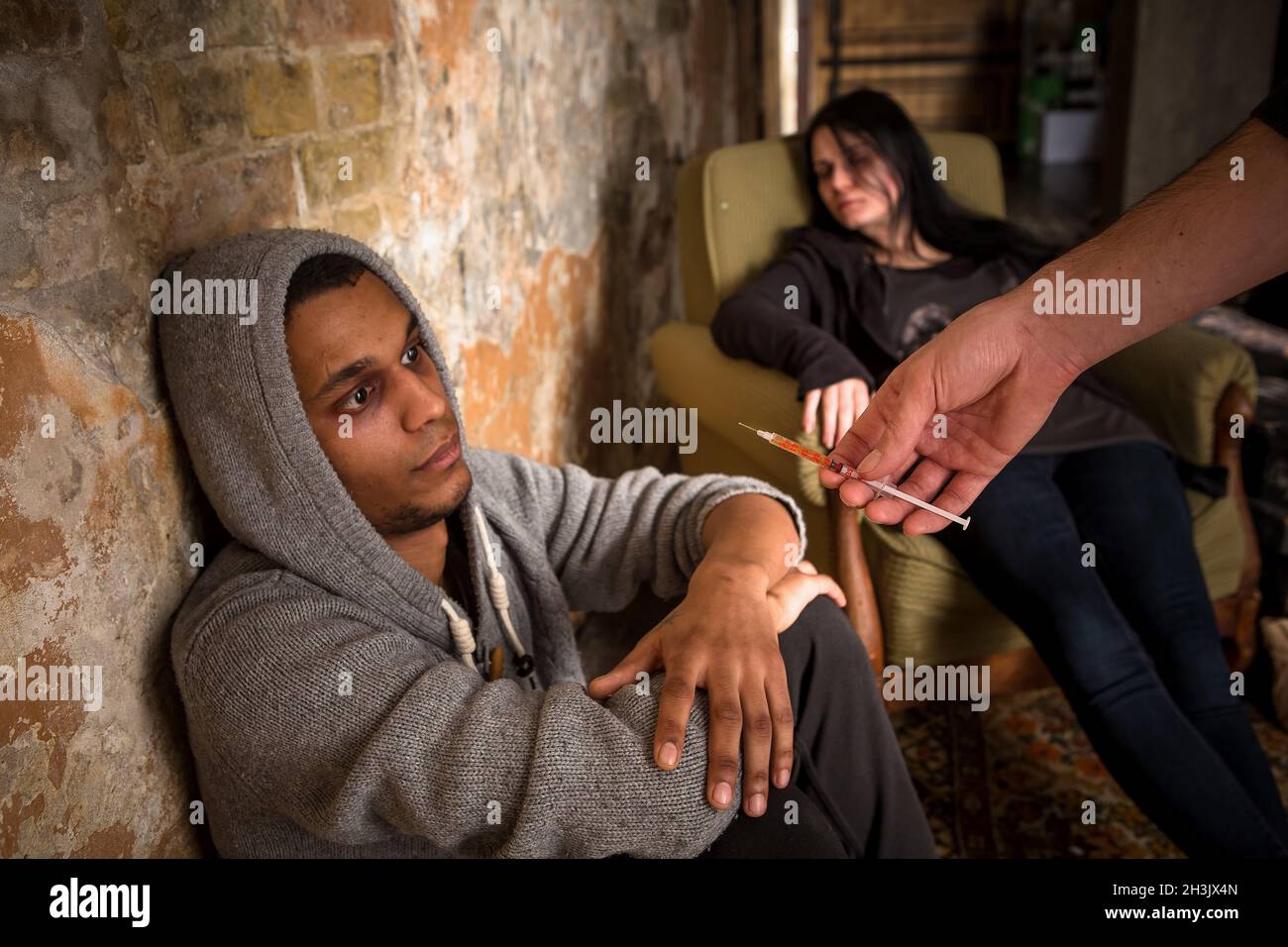 Narcotics and drugs concept Stock Photo - Alamy