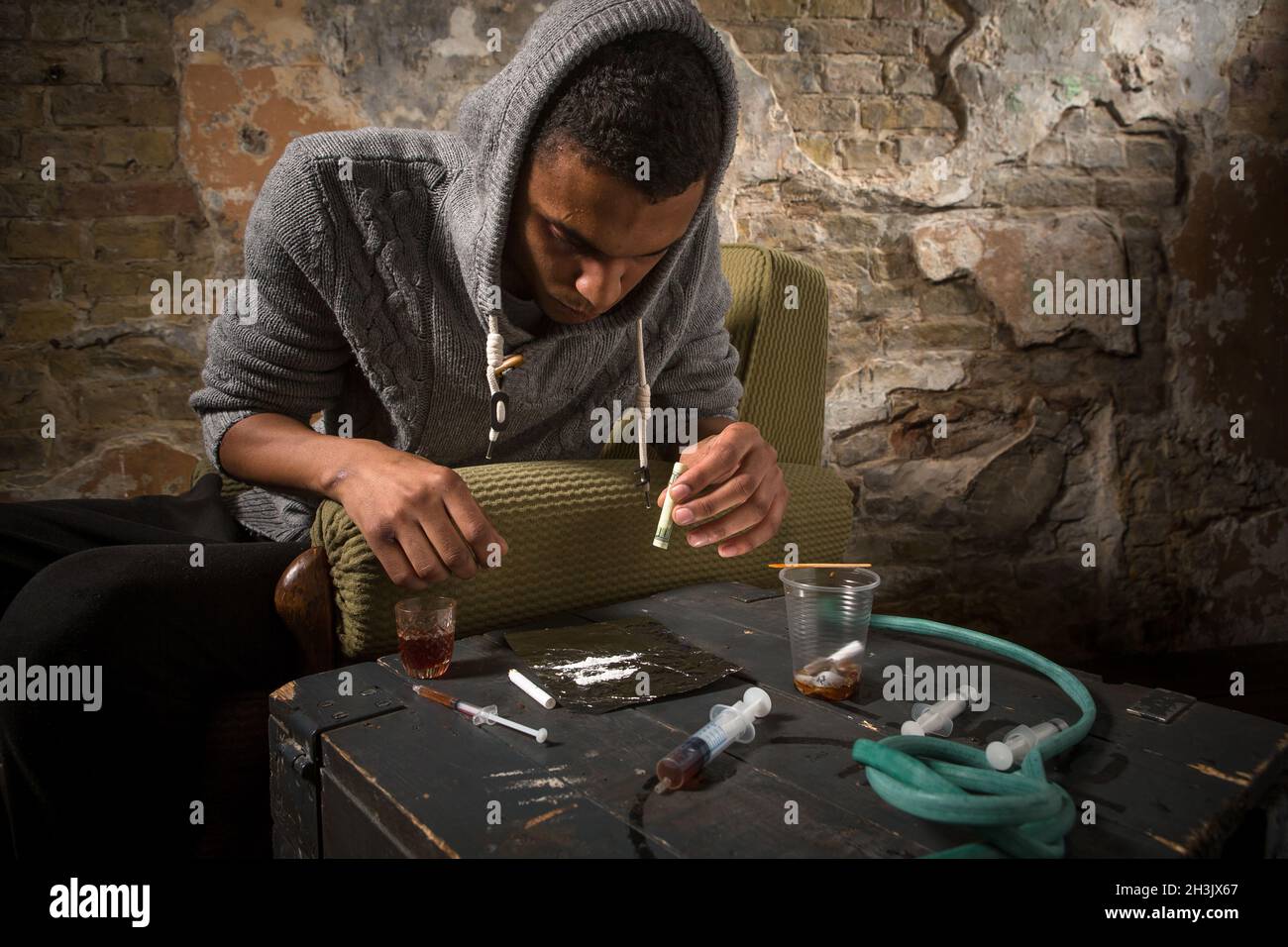 Narcotics and drugs concept Stock Photo - Alamy