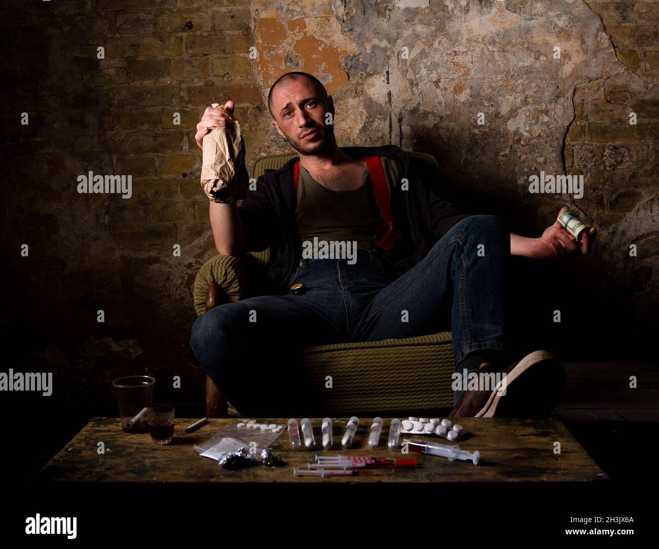 Stop narcotics and drugs concept Stock Photo - Alamy