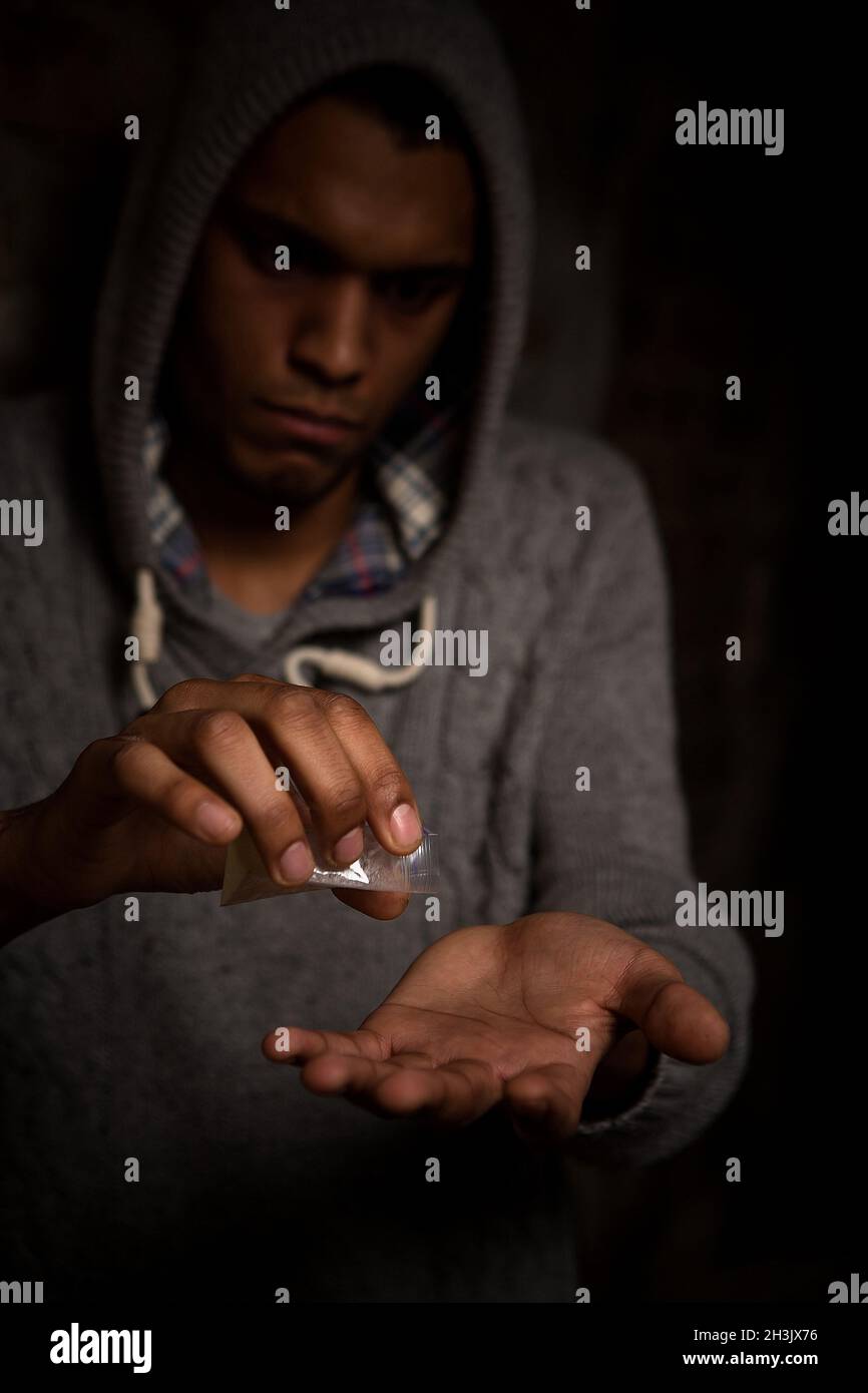 Narcotics and drugs concept Stock Photo - Alamy
