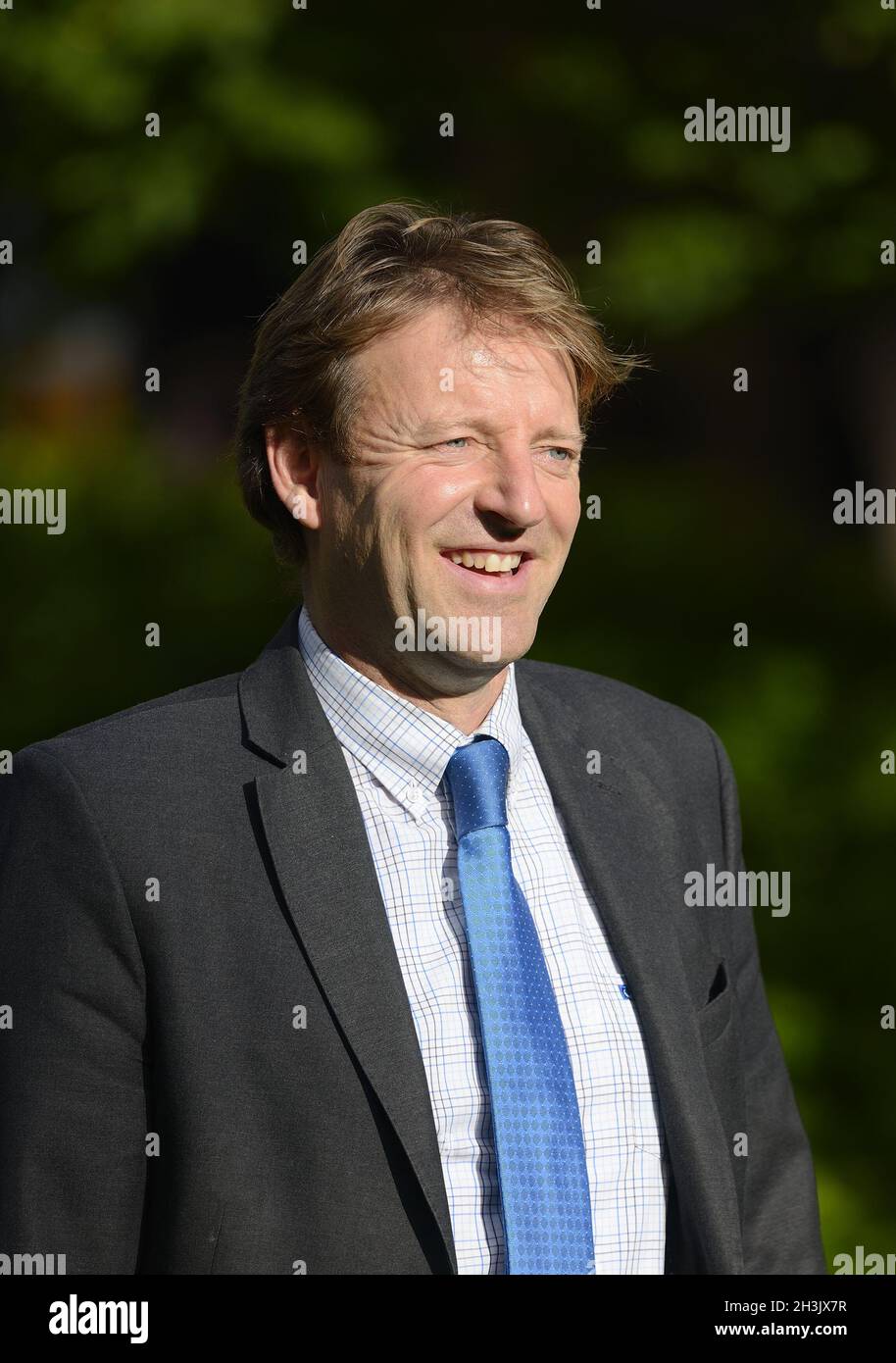 Derek Thomas MP (Conservative: St Ives) on College Green, Westminster ...