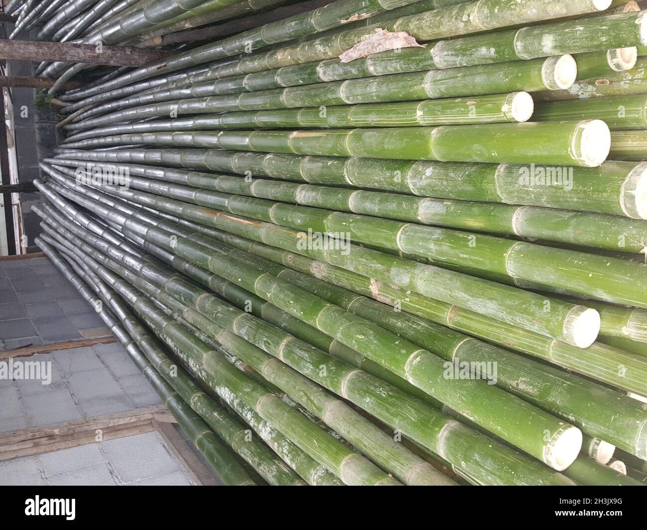 Pile of bamboo stick Stock Photo - Alamy