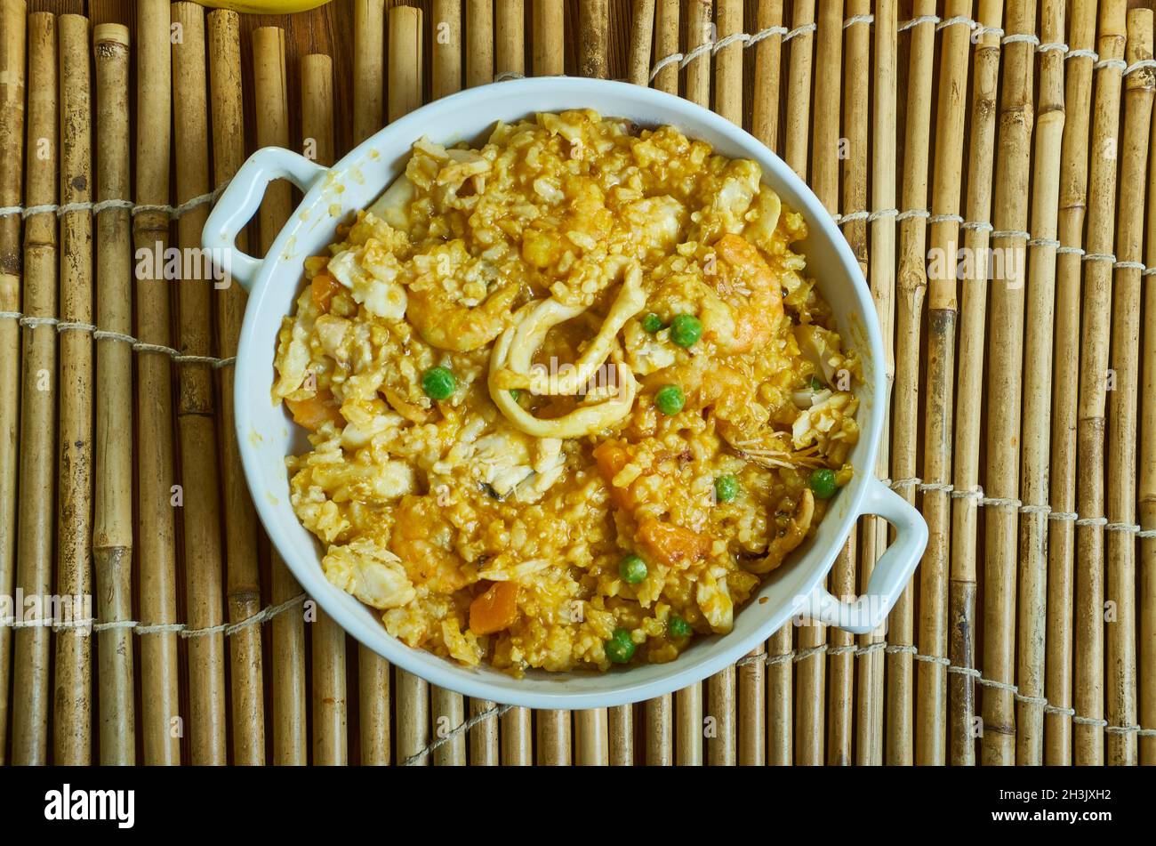 Portuguese Style Seafood Paella , Paella de Marisco Stock Photo - Alamy