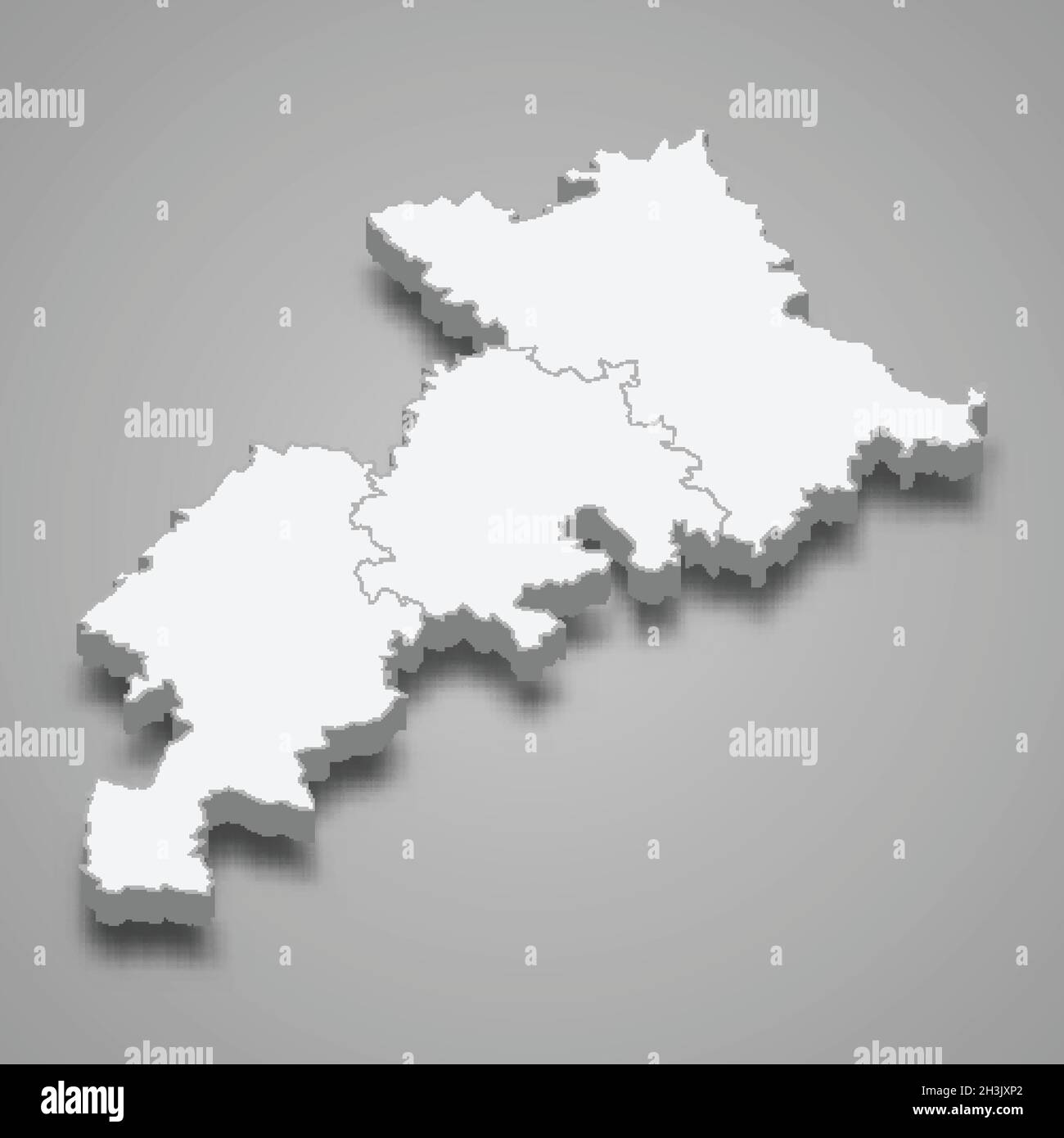 Vector map of haute garonne hi-res stock photography and images - Alamy