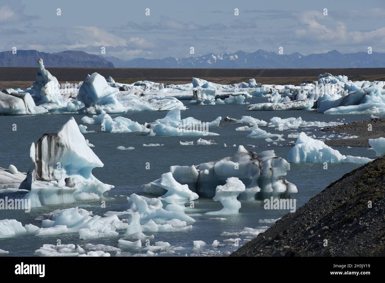 Floating icebergs melting in arctic hi-res stock photography and images ...