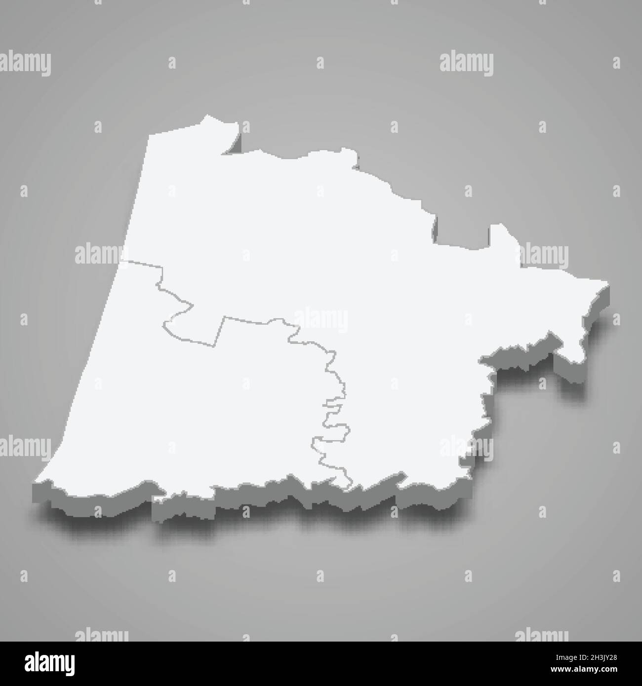 Map landes france Stock Vector Images - Alamy