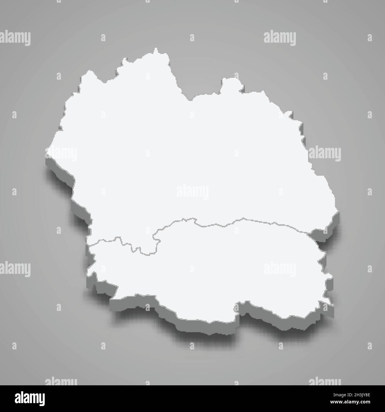 Lozere map vector hi-res stock photography and images - Alamy