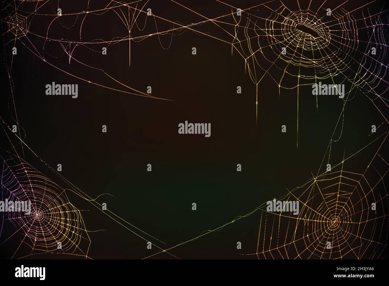 realistic halloween cobweb background vector design illustration Stock ...