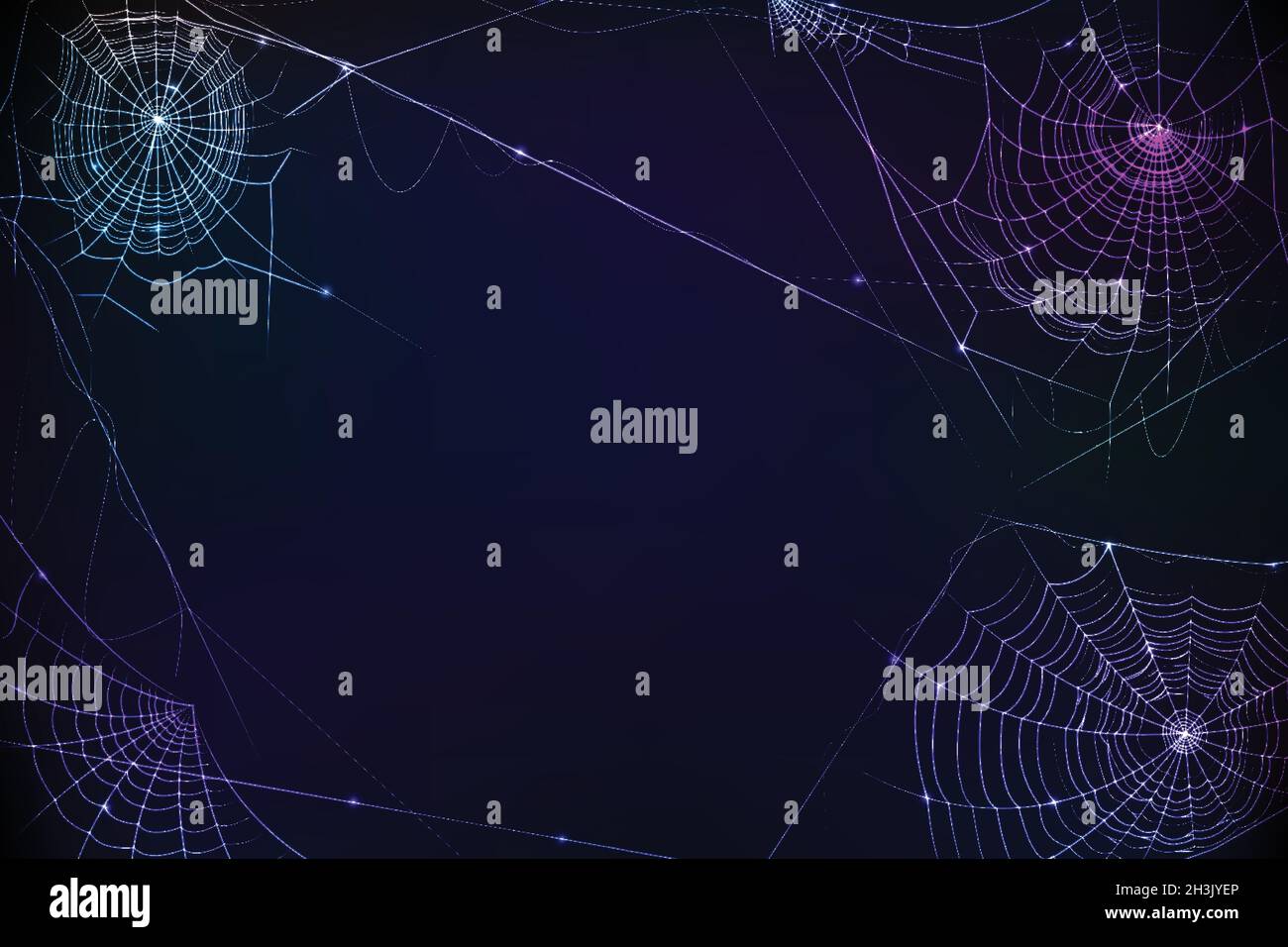 realistic halloween cobweb background vector design illustration Stock ...