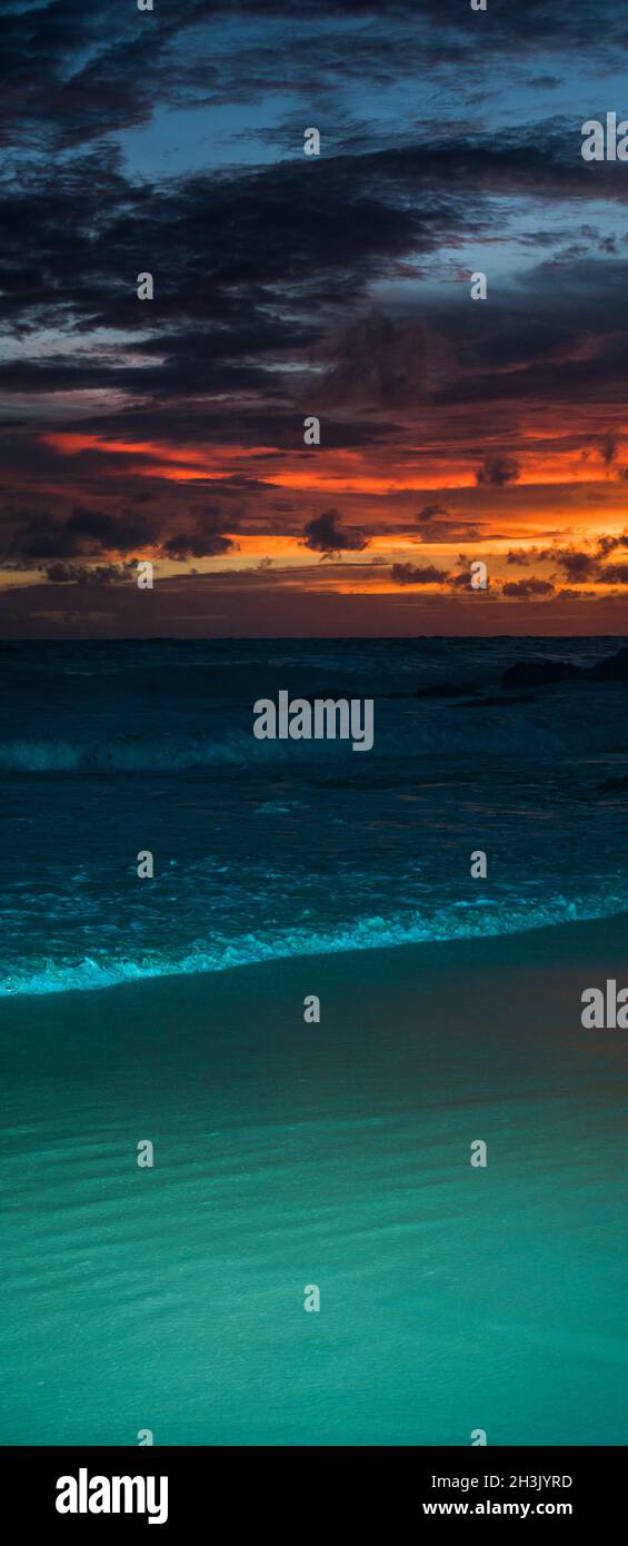 Amazing sea beach sunset Stock Photo - Alamy