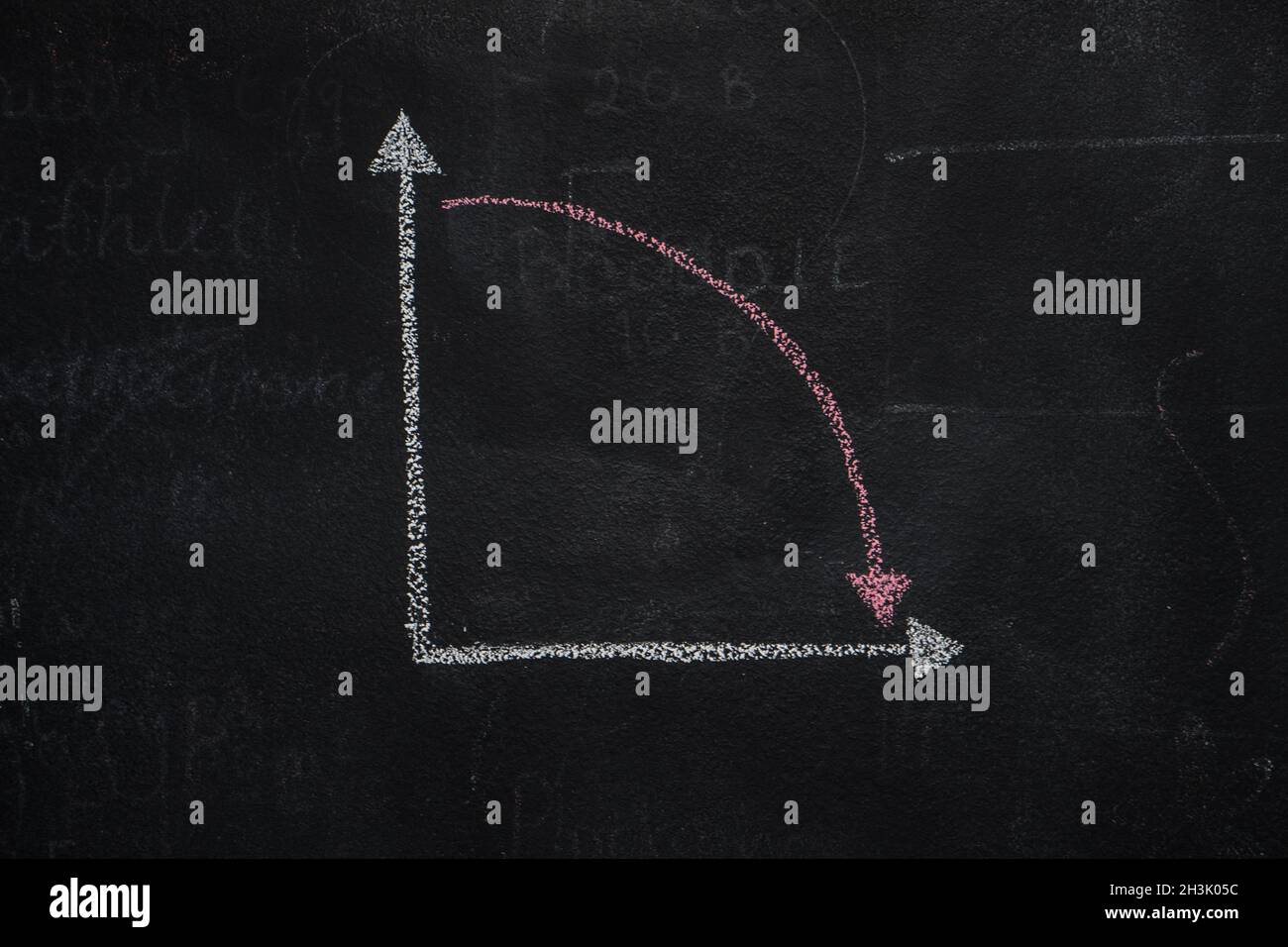 Downward graph hi-res stock photography and images - Alamy