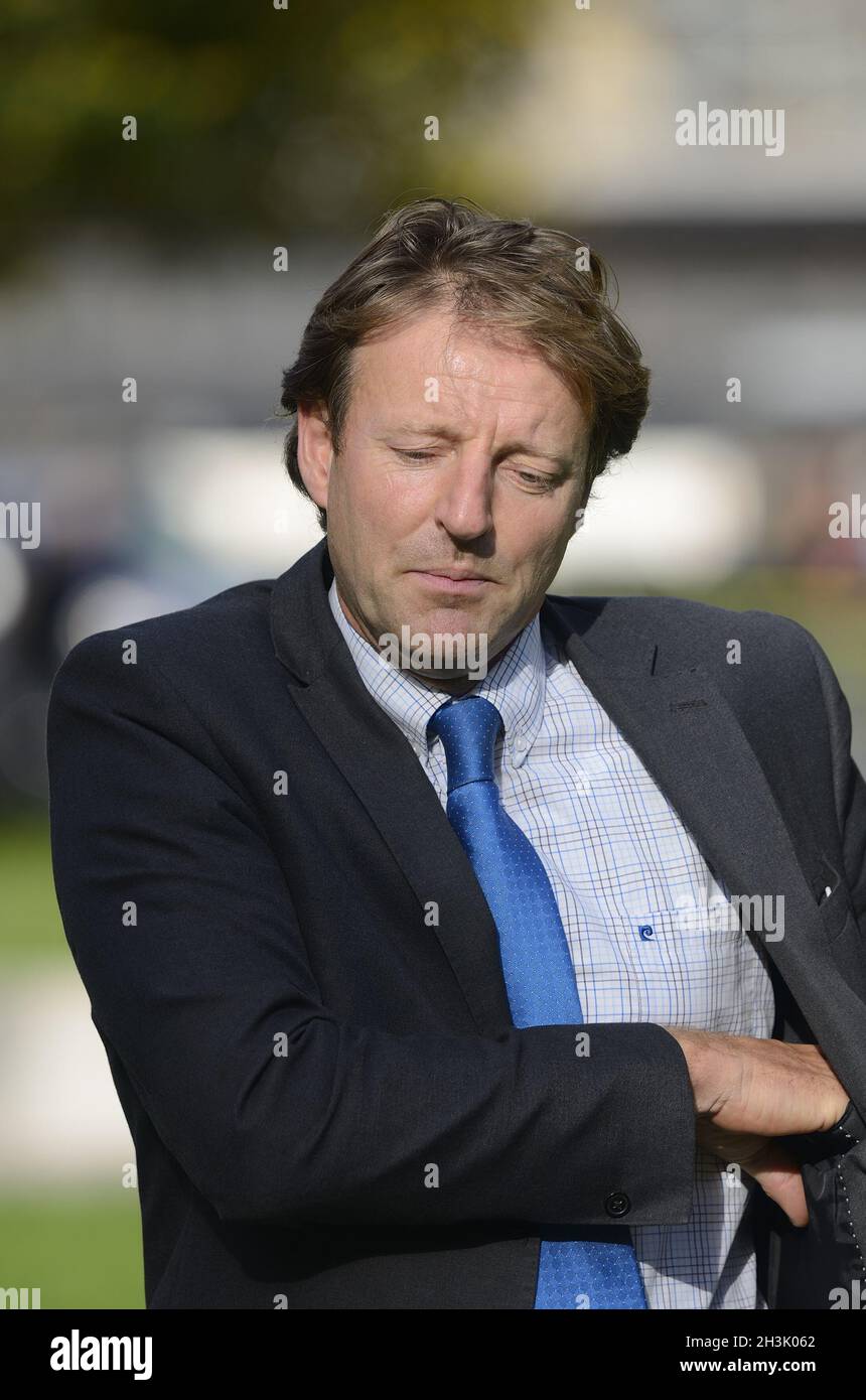 Derek Thomas MP (Conservative: St Ives) on College Green, Westminster ...