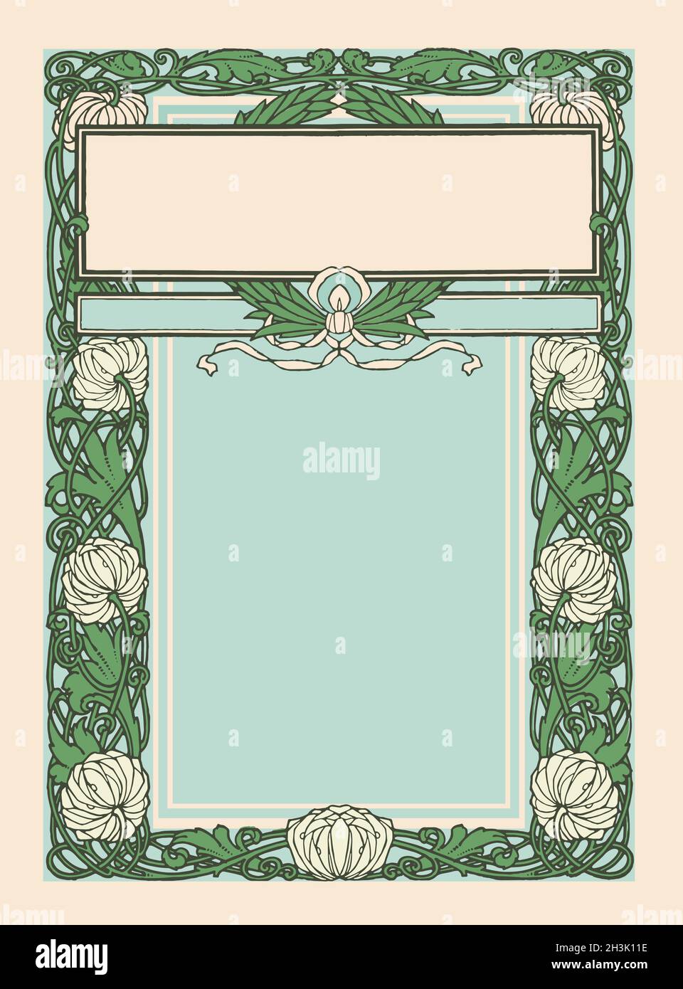 Frame from old vintage Stock Vector Images - Alamy