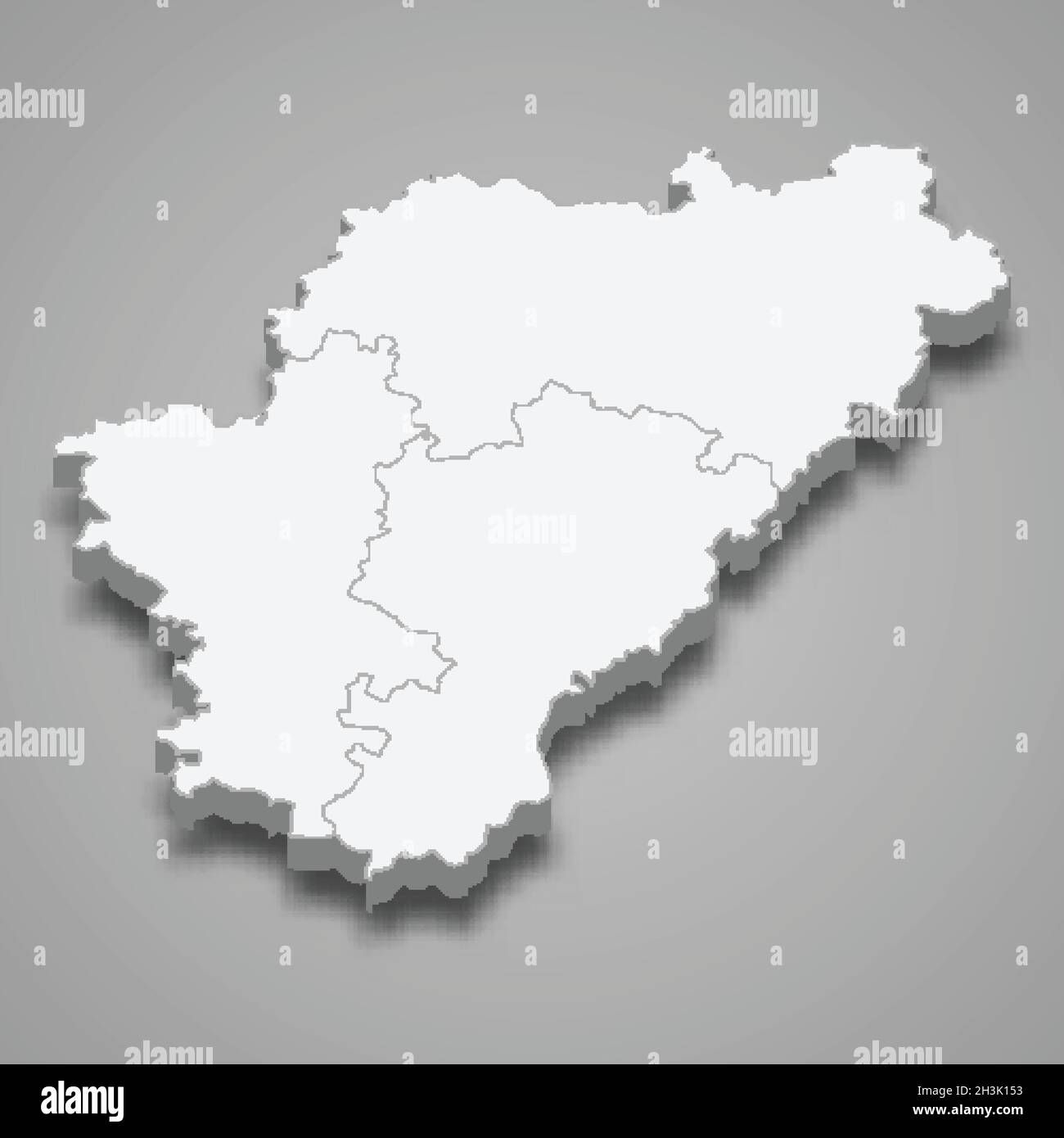 Charente outline map hi-res stock photography and images - Alamy