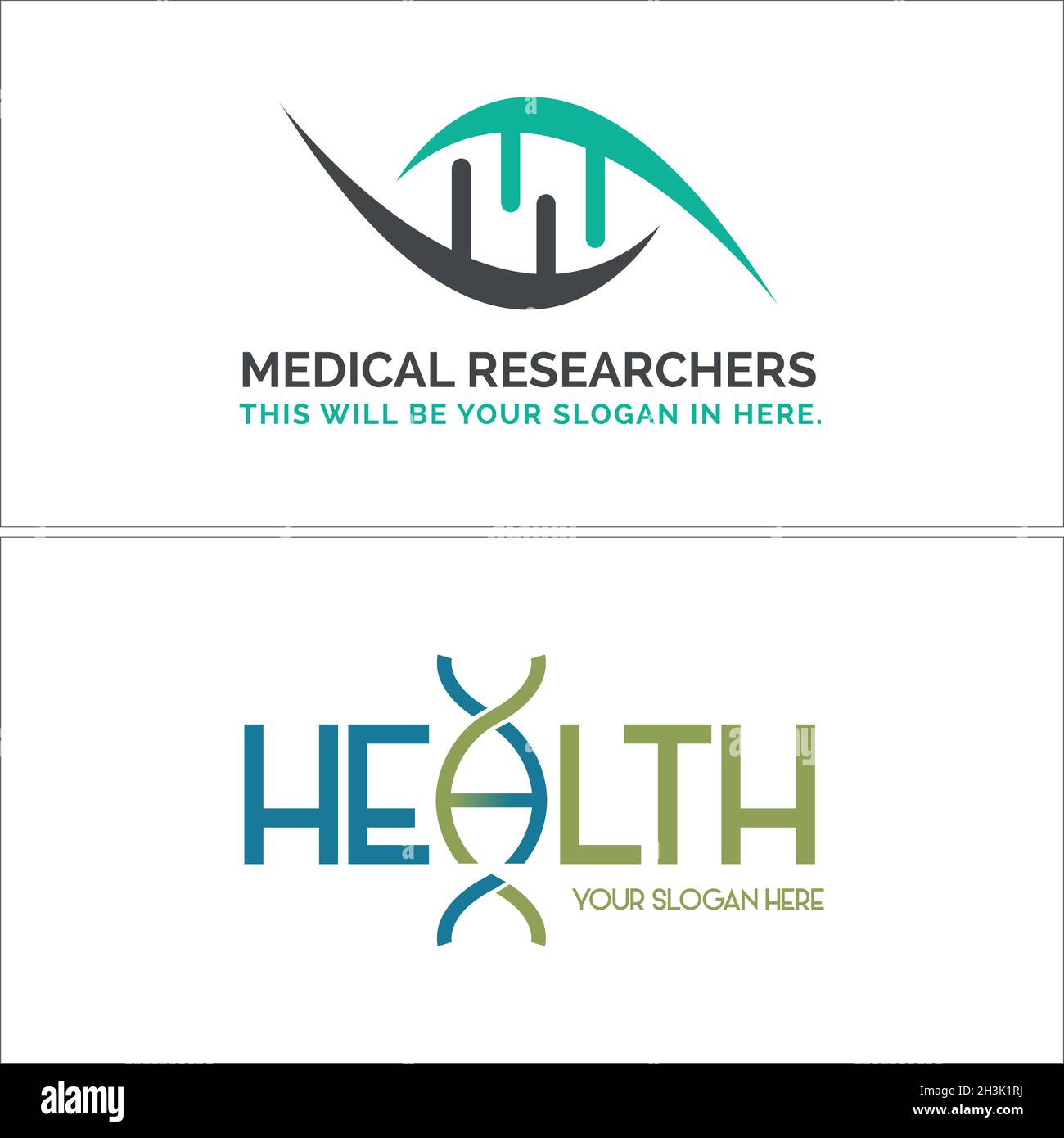 Modern medical health helix logo design Stock Vector Image & Art - Alamy