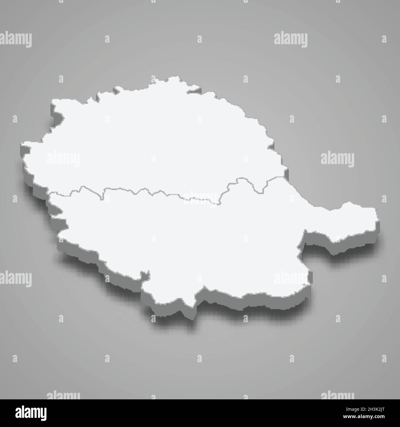 3d isometric map of Tarn is a department in France, vector illustration ...