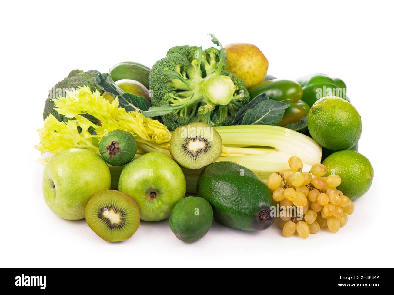 fresh vegetables with leaves isolated on white background Stock Photo ...