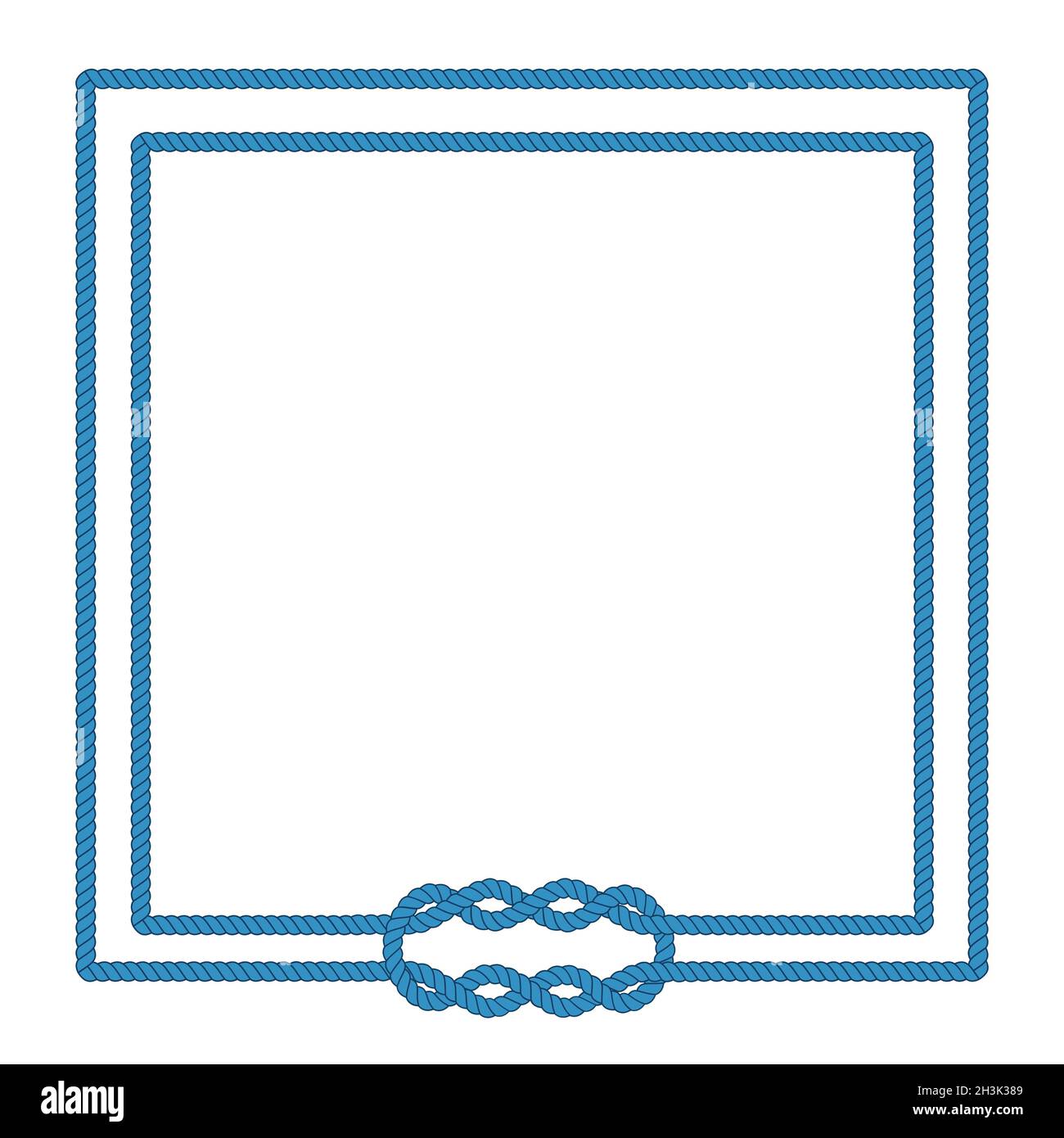 Sailor rope knot picture frame Stock Vector Image & Art - Alamy