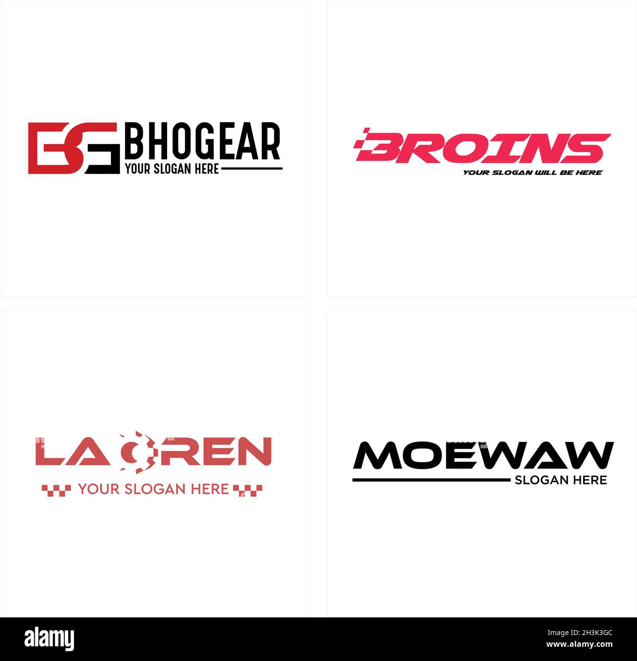 Modern wordmark combination gear pixel business industrial logo design ...