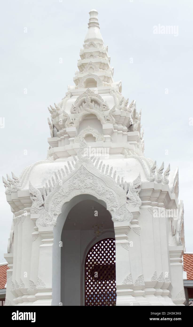 Visit to the Golden Triangle , white gate Stock Photo - Alamy