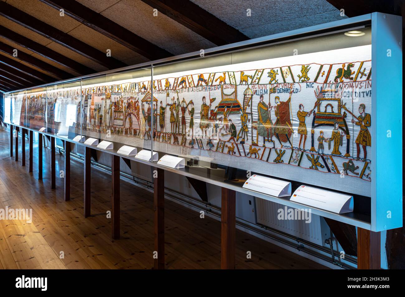 The Bayeux tapestry is an embroidered fabric made in the second half of ...