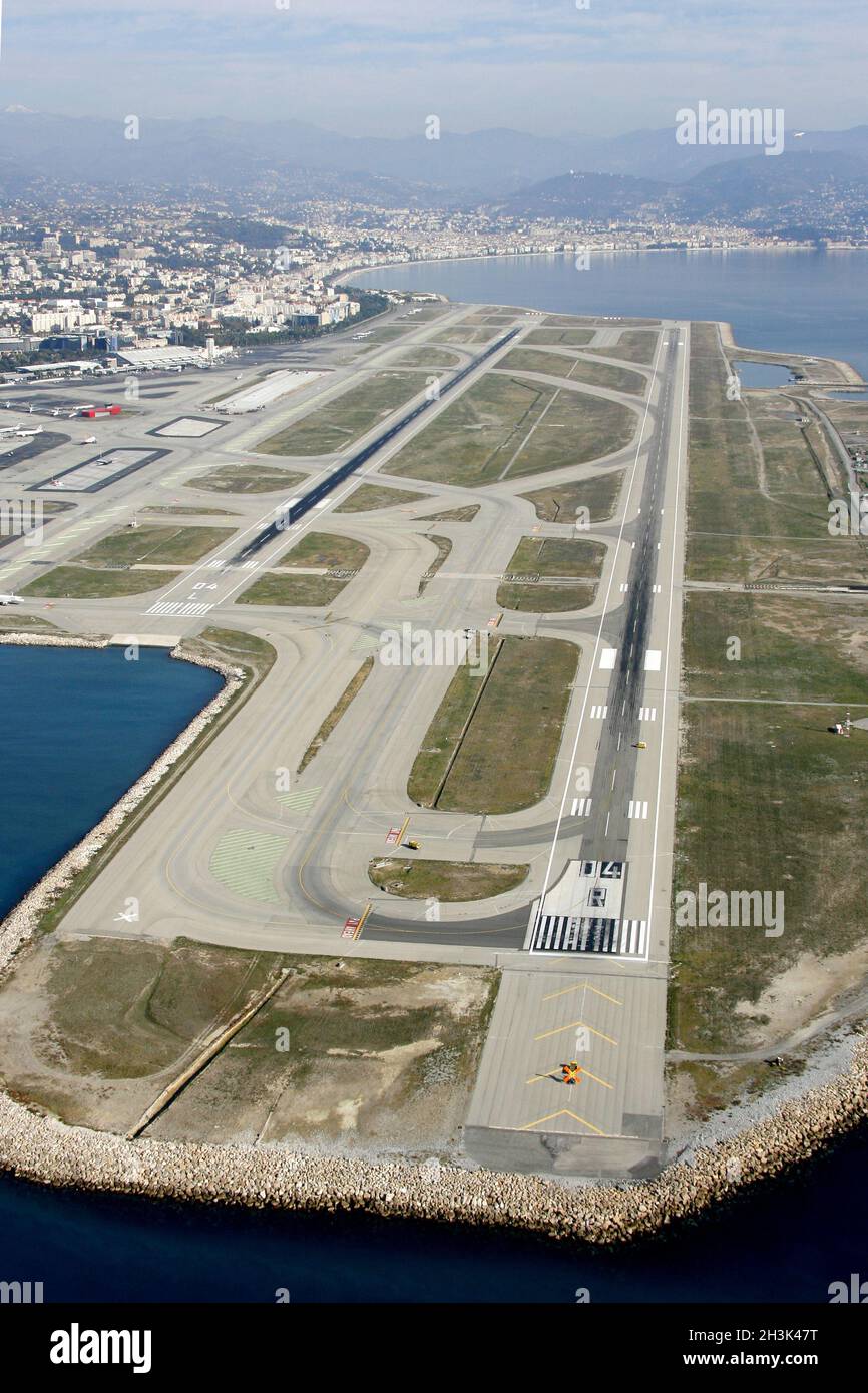 Nice airport france aerial hi-res stock photography and images - Alamy
