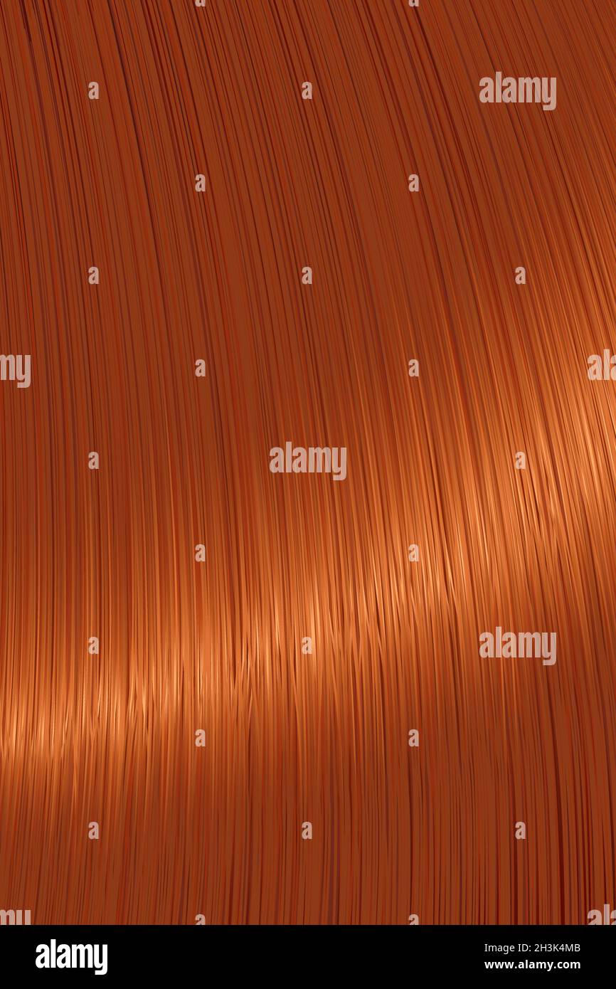 Realistic orange red straight hair texture Stock Vector Image & Art - Alamy