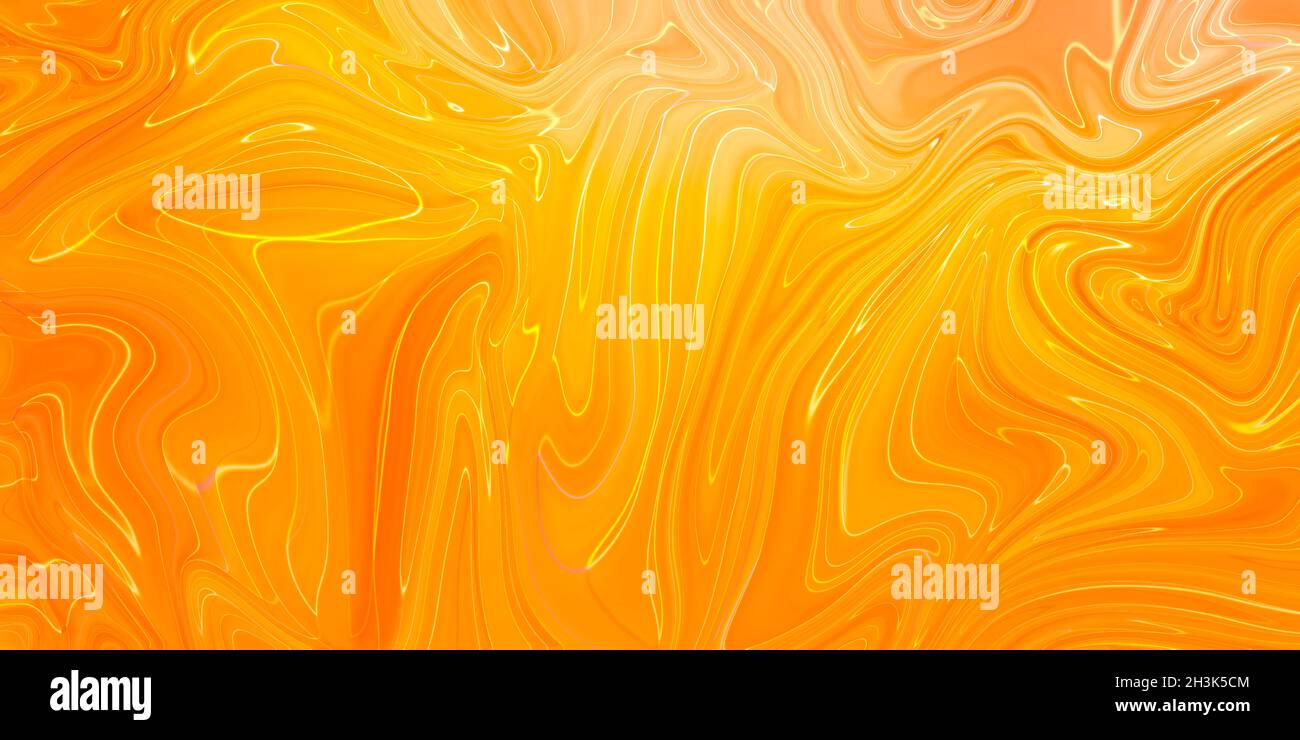 Abstract orange paint background. Acrylic texture with marble pattern ...