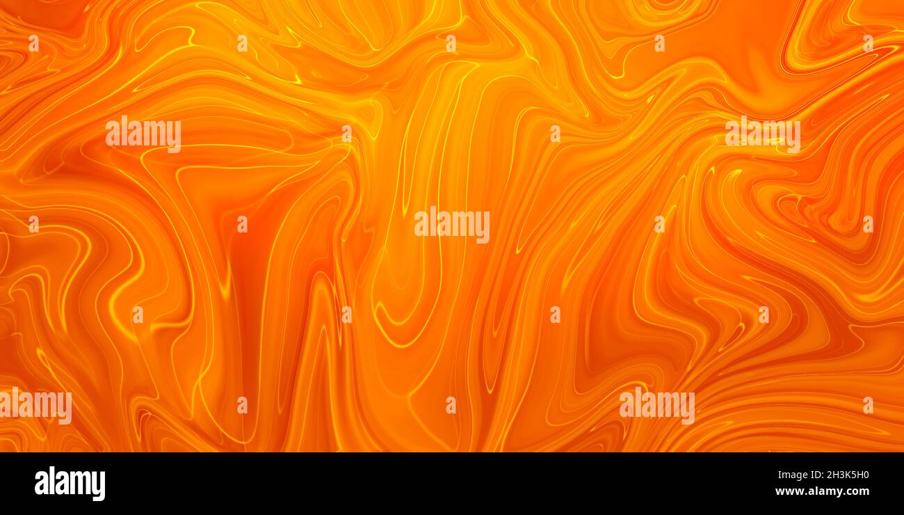 Abstract orange paint background. Acrylic texture with marble pattern ...