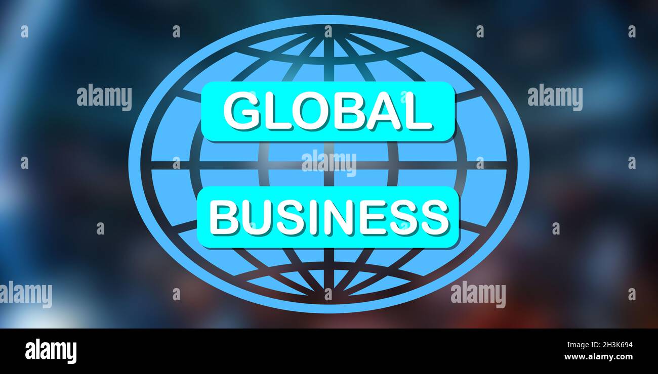Illustration of a global business concept Stock Photo - Alamy